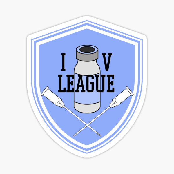 "IV league, Intravenous access nurse humor" Sticker for Sale by Crafty ...