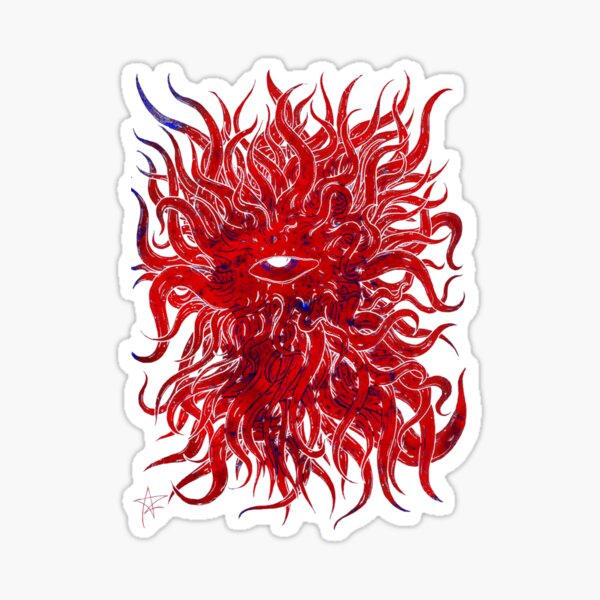 "Azathoth - lovecraft drawing" Sticker for Sale by fastansic | Redbubble