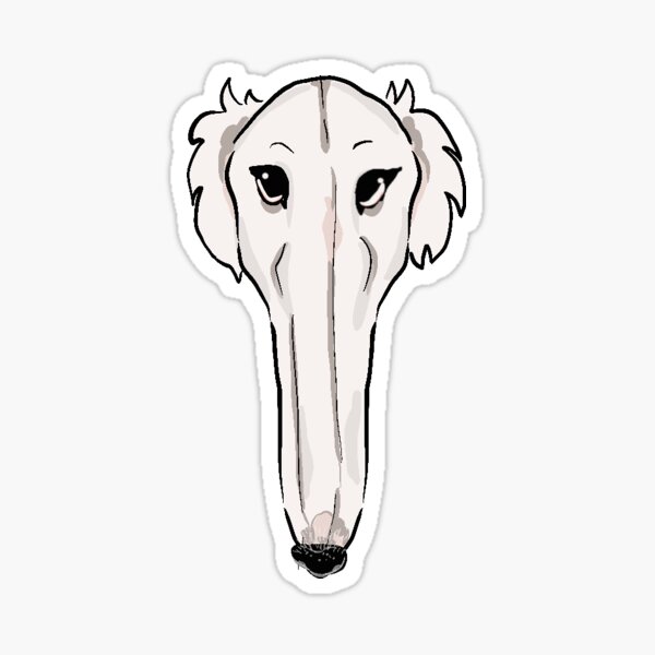 "Borzoi " Sticker for Sale by Irishwolf17 | Redbubble