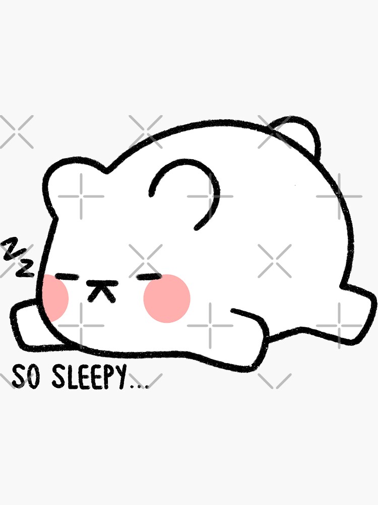 "So Sleepy...Polar Bear" Sticker for Sale by FreshPond | Redbubble