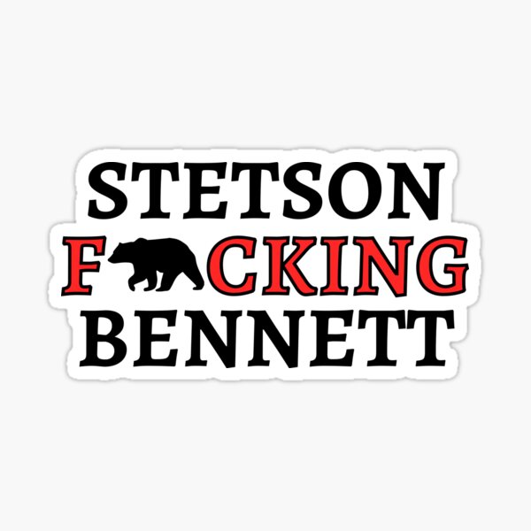 "Stetson Bennett" Sticker for Sale by QuotesBubble | Redbubble