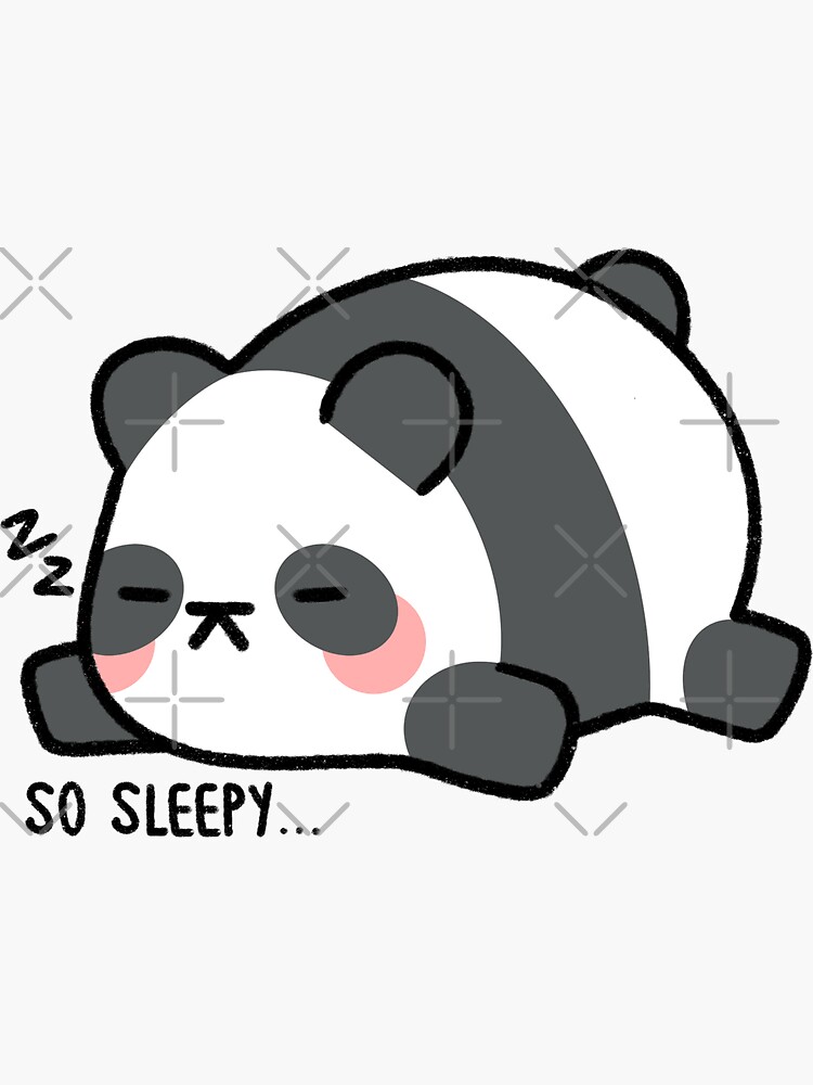 "So Sleepy...Panda Bear" Sticker for Sale by FreshPond | Redbubble
