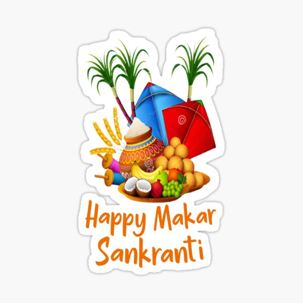 "Makar Sankranti" Sticker for Sale by Vlaki | Redbubble