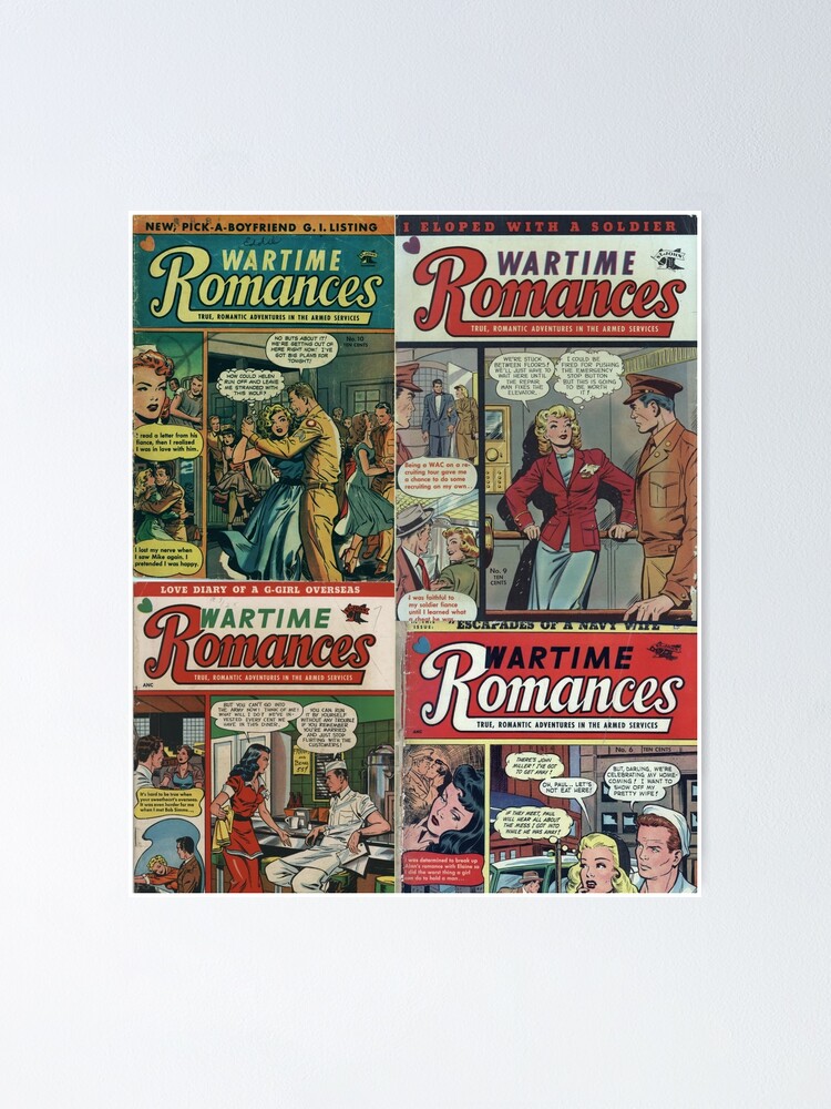 "Romance Comic Magazines (WarTime Romance Mashup book covers) #2 ...