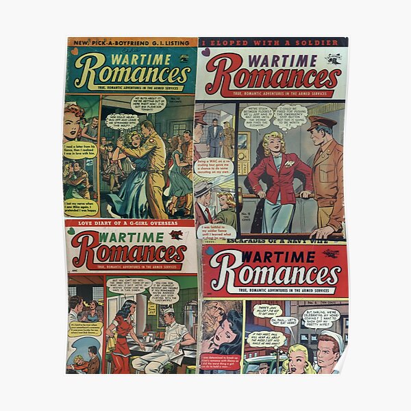 "Romance Comic Magazines (WarTime Romance Mashup book covers) #2 ...