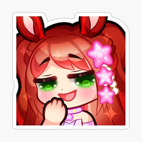 "Kryrena Smug Emote" Sticker for Sale by Kryrena | Redbubble