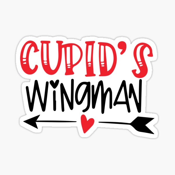 "cupid's wingman " Sticker for Sale by AMZ _STORE | Redbubble