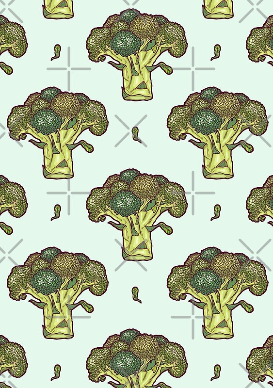 "brilliant broccoli" by smalldrawing | Redbubble