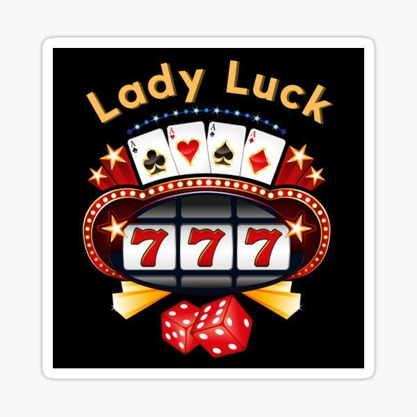 "Lady Luck 777" Sticker for Sale by MtWoodsonSales | Redbubble