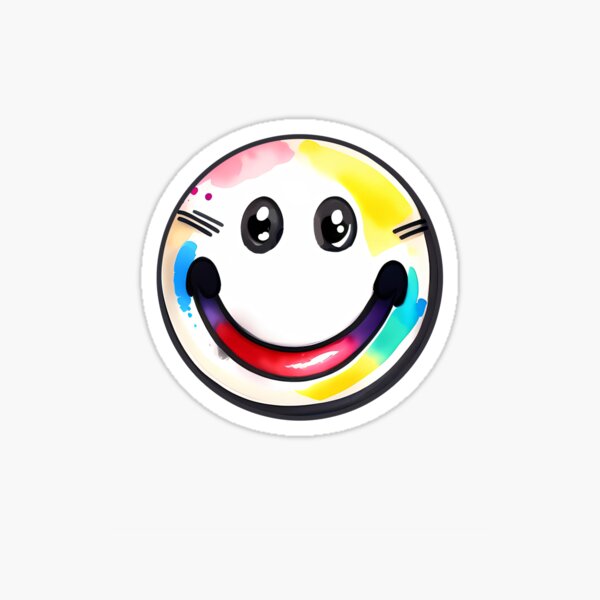 "Preppy smiley face" Sticker for Sale by redroyart | Redbubble