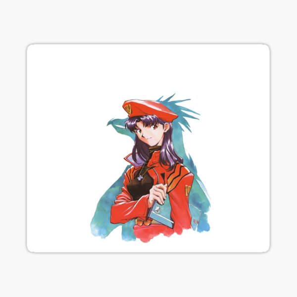 "Beautiful Misato " Sticker for Sale by SebastianZikri | Redbubble