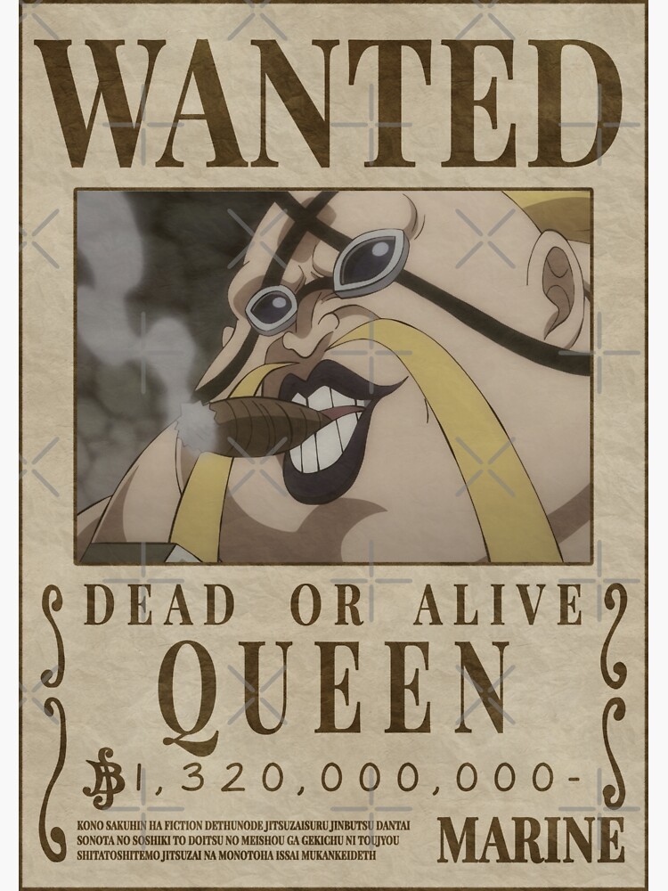 Pegatina «Queen Wanted poster one piece bounty (precio actualizado de ...