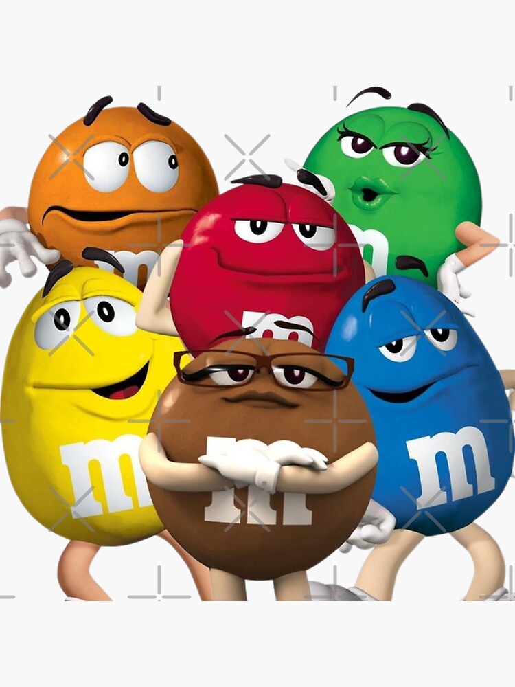 "MandM New Characters Collection" Sticker for Sale by nimxl | Redbubble