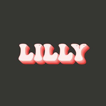 "Lilly - Name" Sticker for Sale by kindxinn | Redbubble