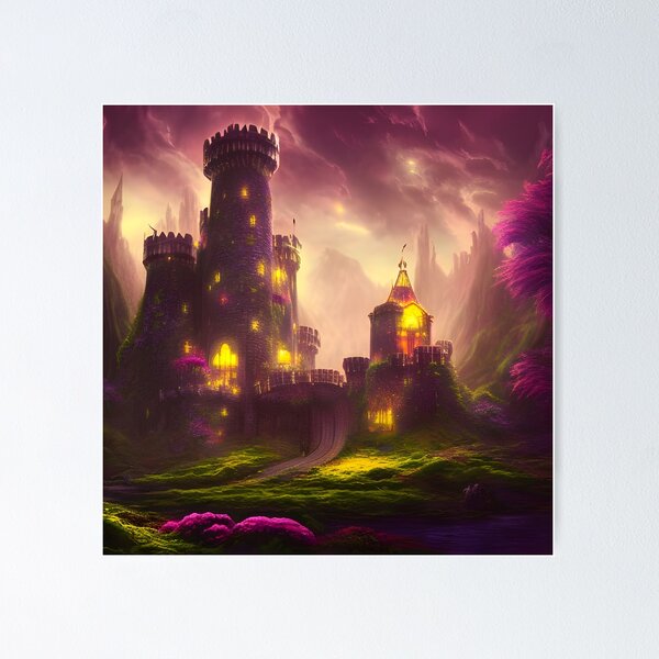 "Small Dark Castle" Poster for Sale by SapphireMyst | Redbubble