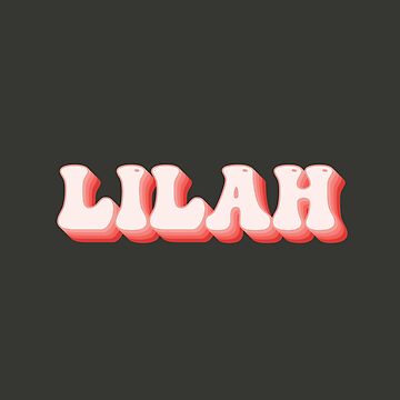 "Lilah - Name" Art Board Print for Sale by kindxinn | Redbubble