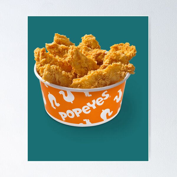 "Popeyes Chicken Bucket Classic 152" Poster for Sale by PeytonMurphy86 ...
