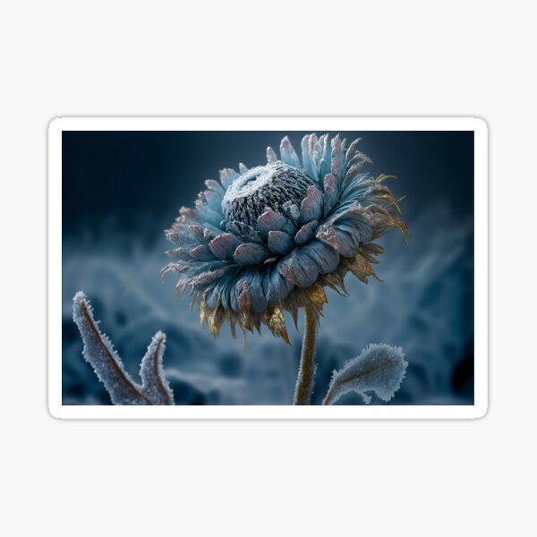 "Gold ice flower" Sticker for Sale by Abednij | Redbubble