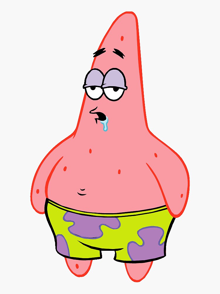 "Stupid Patrick" Sticker by Sandis008 | Redbubble