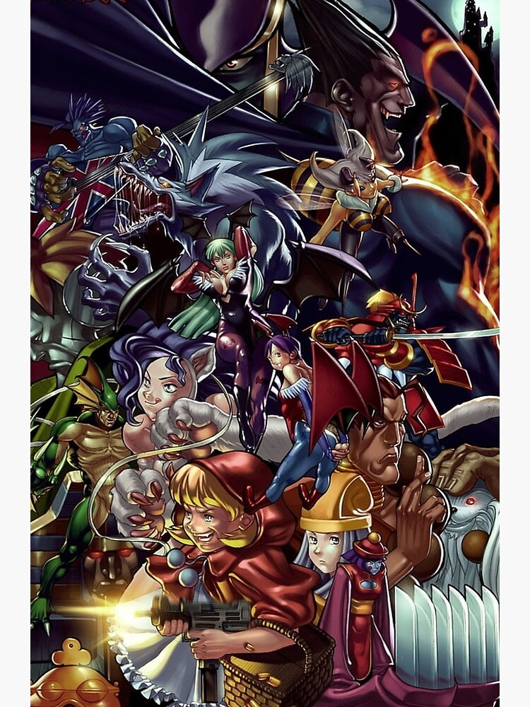 "Morrigan Aensland and All Characters " Poster for Sale by AmmiFantasy ...