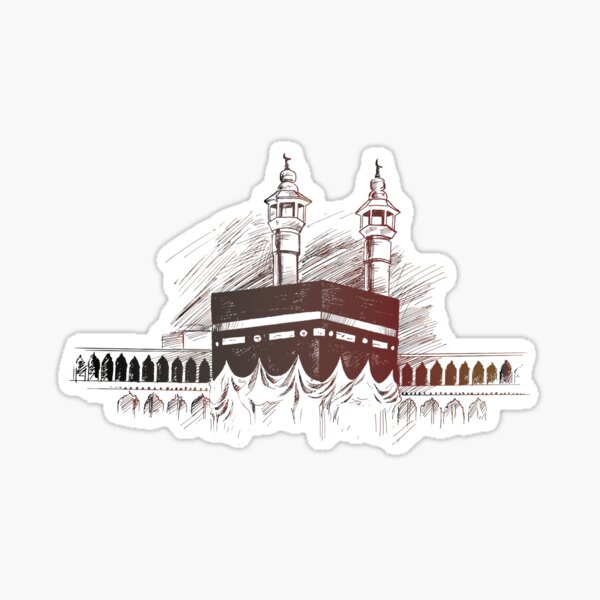 "Hand Draw Mecca" Sticker for Sale by Sendby | Redbubble