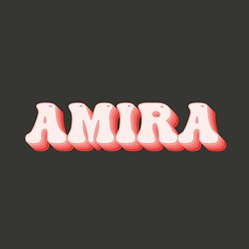 "Amira - Name" Sticker for Sale by kindxinn | Redbubble