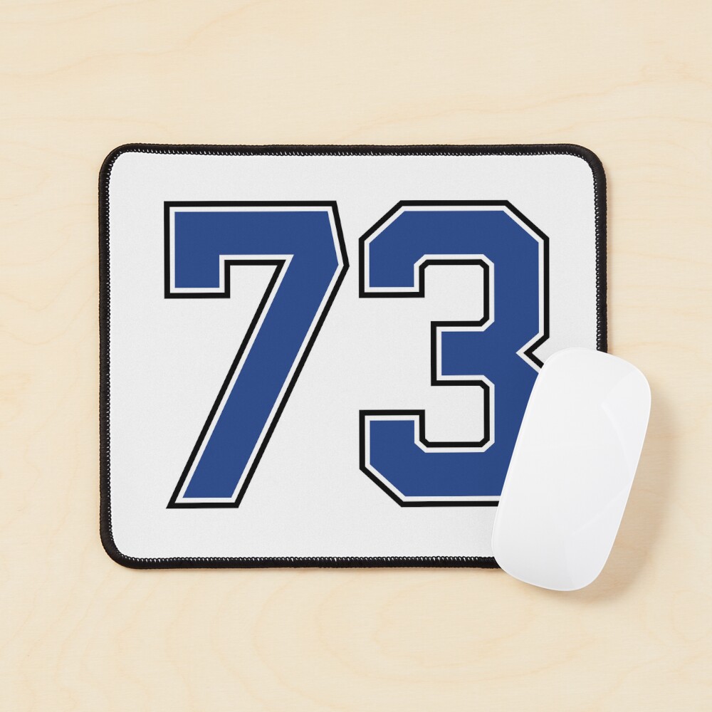 "Number 73 lucky sports jersey seventy three" Sticker for Sale by ...