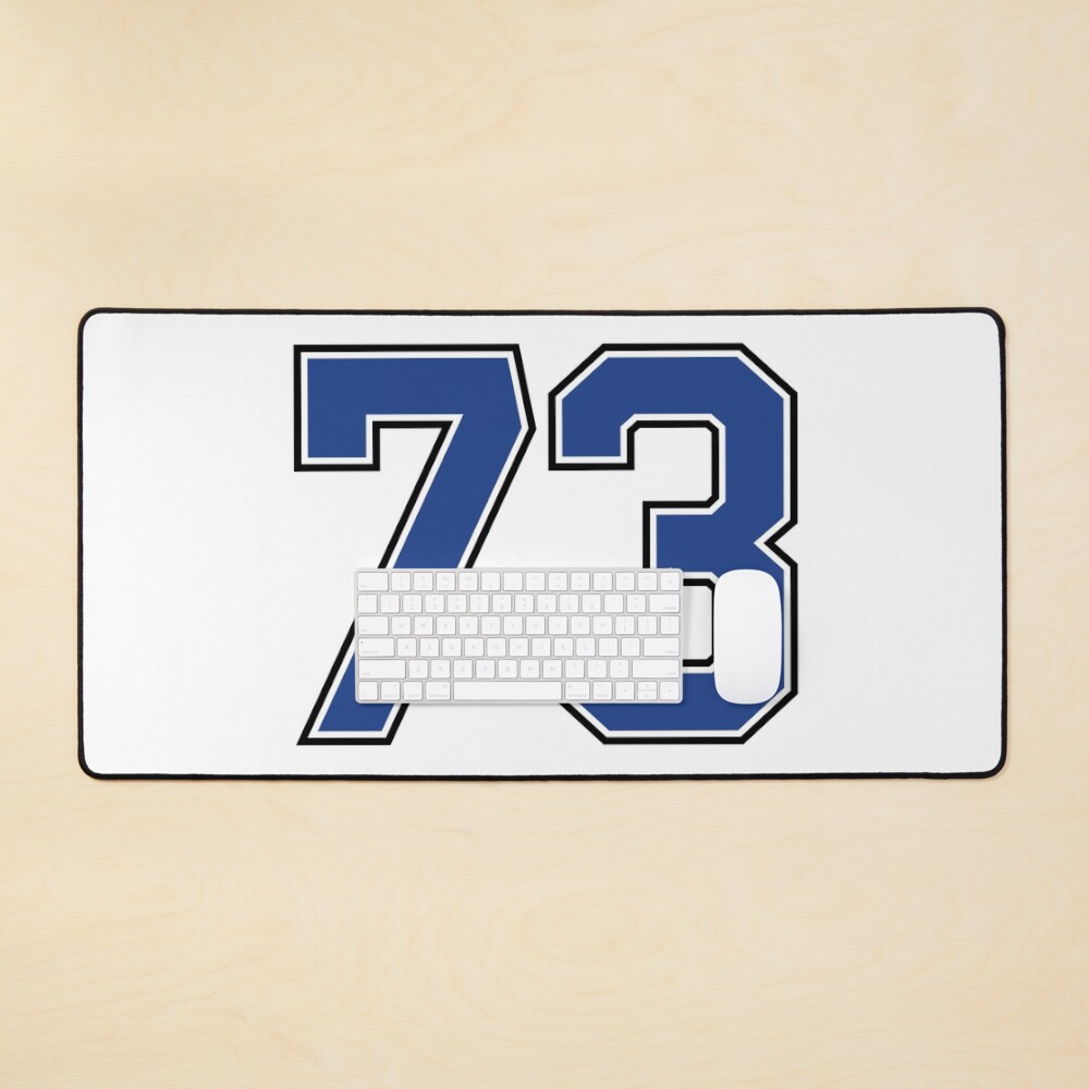 "Number 73 lucky sports jersey seventy three" Sticker for Sale by ...