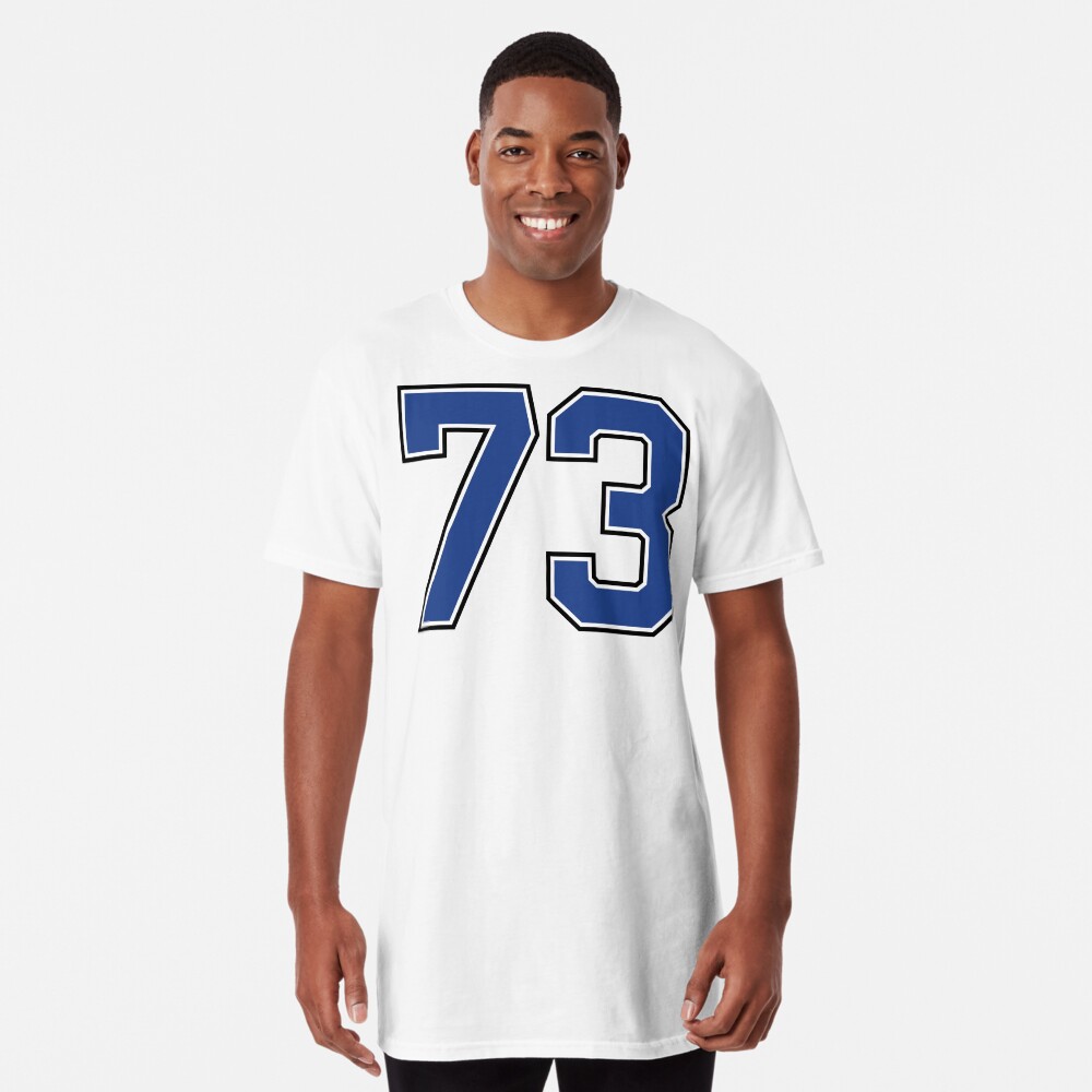 "Number 73 lucky sports jersey seventy three" Sticker for Sale by ...