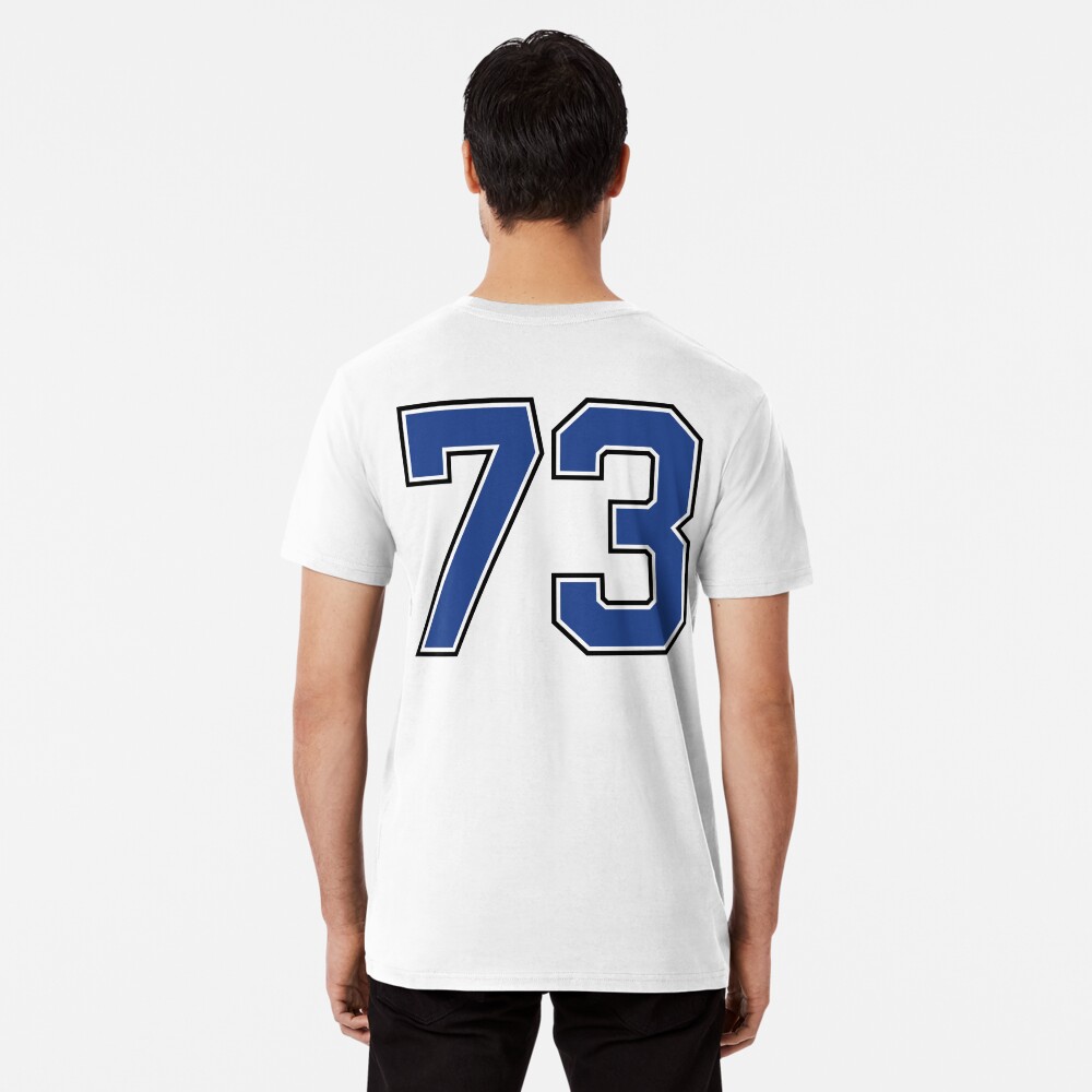 "Number 73 lucky sports jersey seventy three" Sticker for Sale by ...