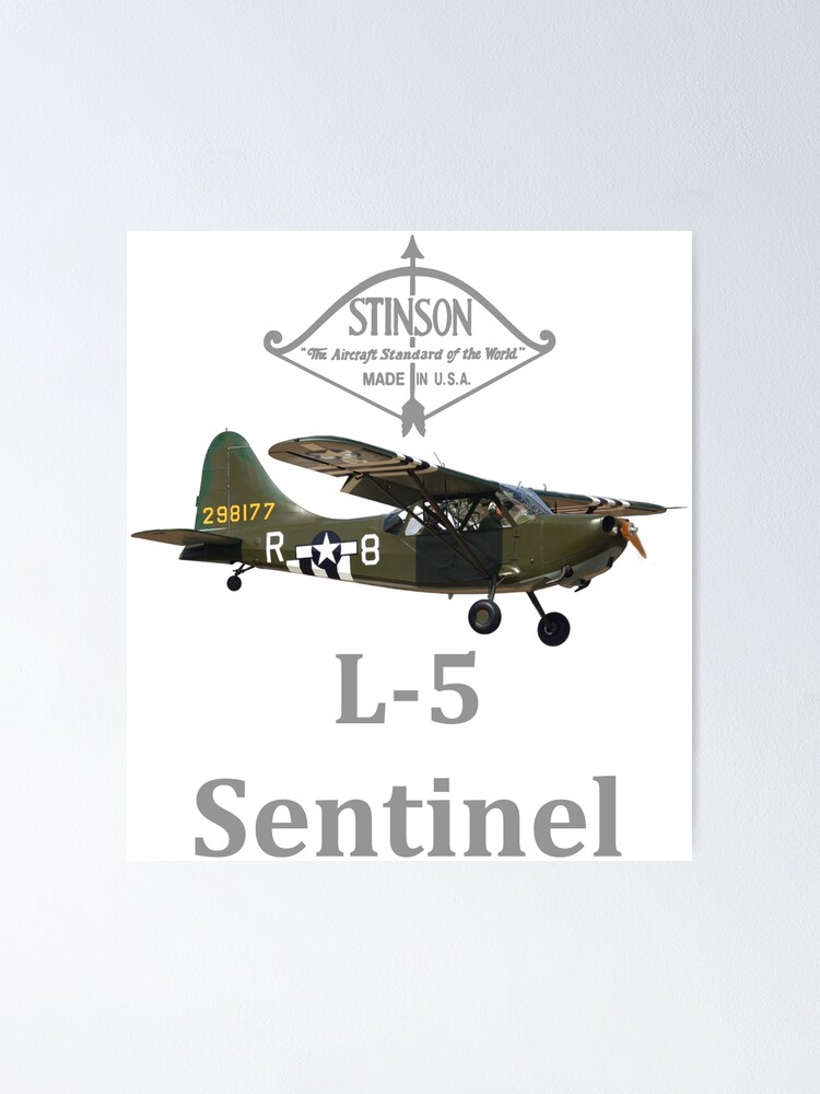 "Stinson L-5 Sentinel liaison aircraft" Poster for Sale by Digitalfred ...