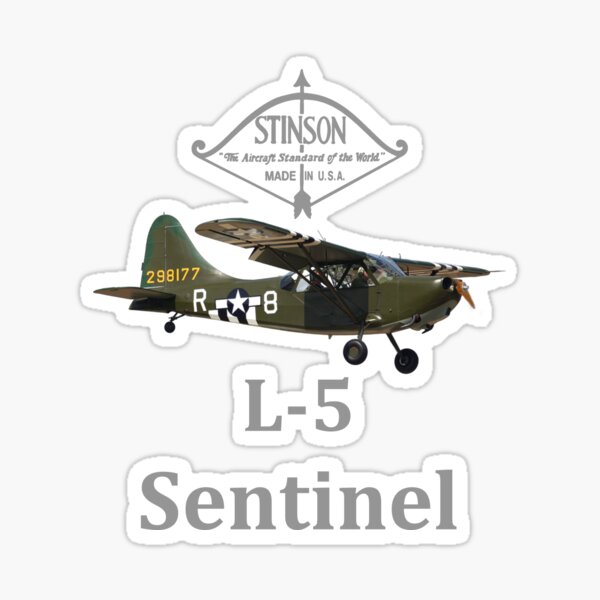 "Stinson L-5 Sentinel liaison aircraft" Sticker for Sale by Digitalfred ...