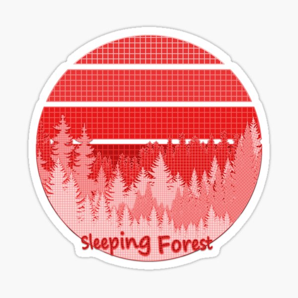 "Sleeping Forest" Sticker for Sale by krabbaraban | Redbubble