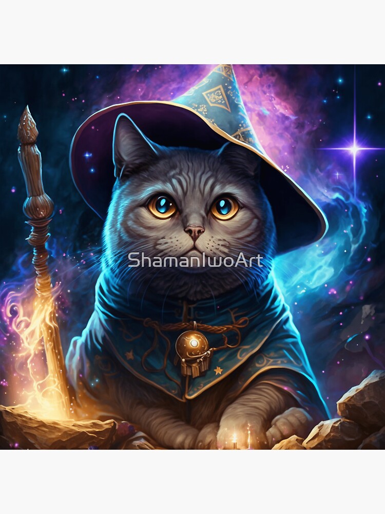 "Cat Wizard - Feline Magician - Furry Sorcerer - Magic Animal 5 ...