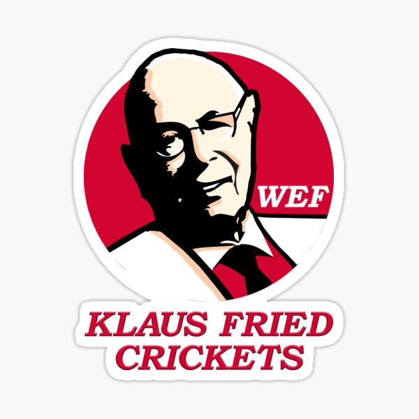 "Klaus Fried Crickets - KFC - WEF - " Sticker for Sale by waltzermitty ...