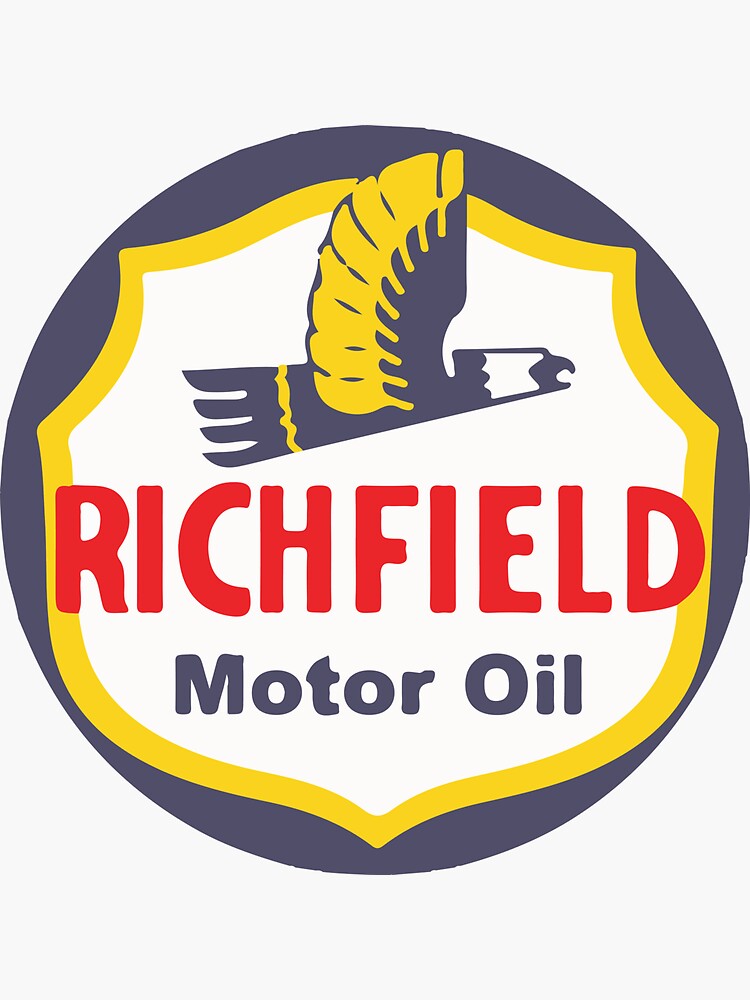 "Richfield Motor Oil" Sticker for Sale by tfmotorworks | Redbubble