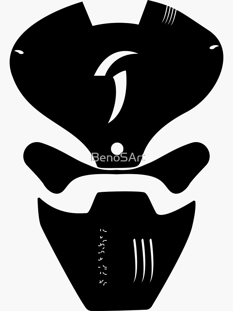 "Predator Mask" Sticker for Sale by BenoSArt | Redbubble