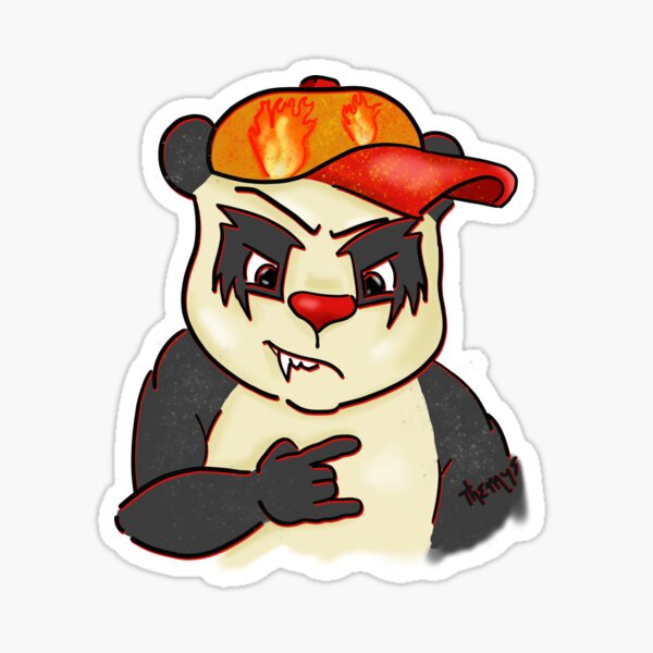 "gaming panda" Sticker for Sale by Themys24 | Redbubble