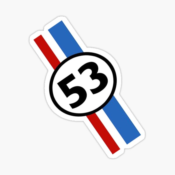 "herbie the love bug " Sticker for Sale by ontim | Redbubble