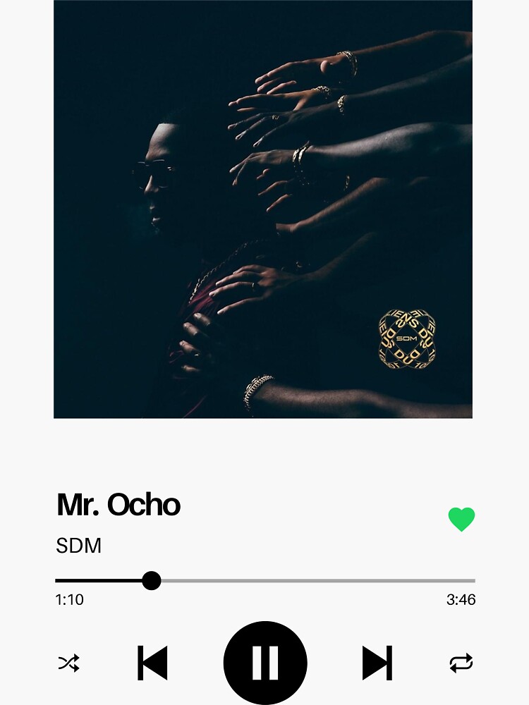 "SDM OCHO clear" Sticker for Sale by BRLY- | Redbubble