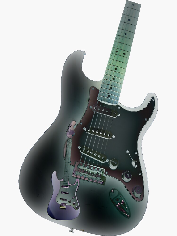 "Strat Meister" Sticker for Sale by Yodasblues | Redbubble