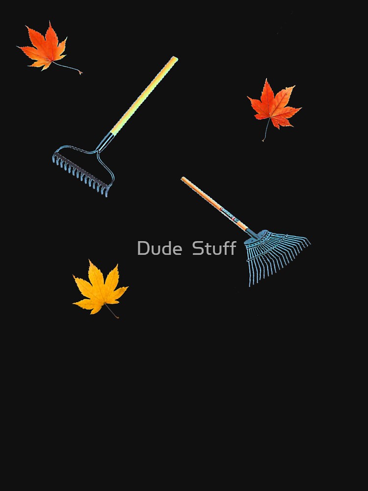 "Rake and Leaves Pattern - Available on socks mugs shirts stickers and ...