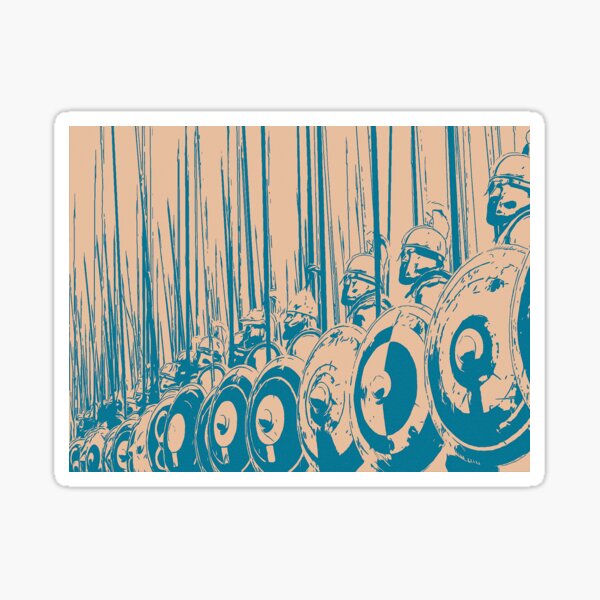 "Macedonian Phalanx" Sticker for Sale by ErianAndre | Redbubble