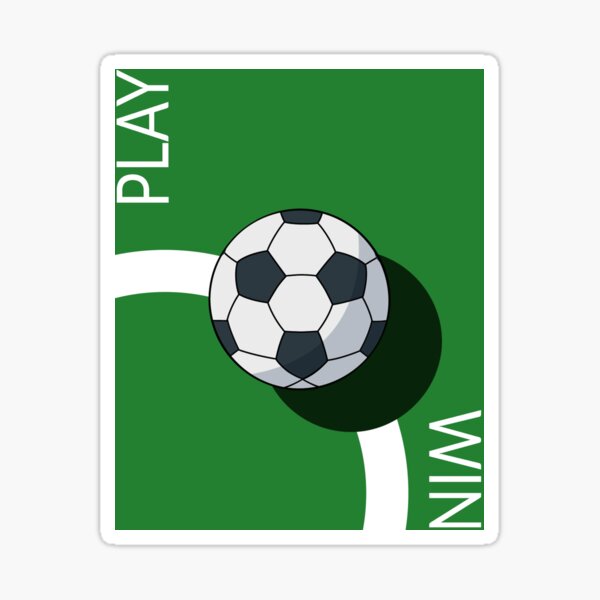 "We Play, We Win - Football" Sticker for Sale by Zelkass | Redbubble