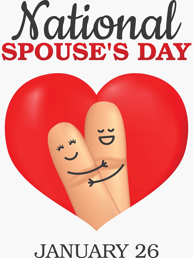 "National Spouse Day | Love Wife | Special" Sticker for Sale by Crafty ...
