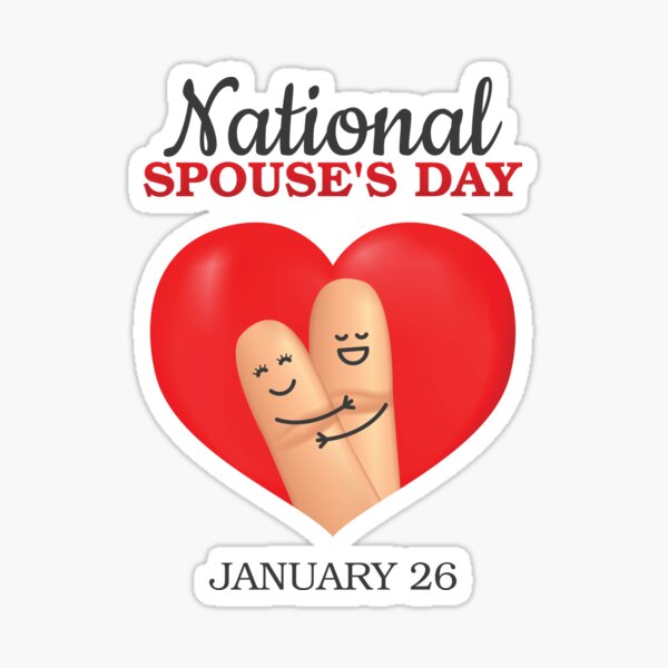 "National Spouse Day | Love Wife | Special" Sticker for Sale by Crafty ...