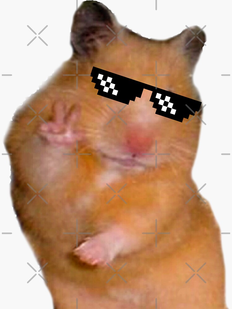 "Peace Hamster Meme" Sticker for Sale by Animagic0 | Redbubble