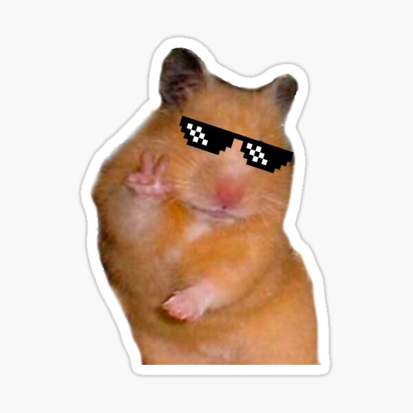 "Peace Hamster Meme" Sticker for Sale by Animagic0 | Redbubble