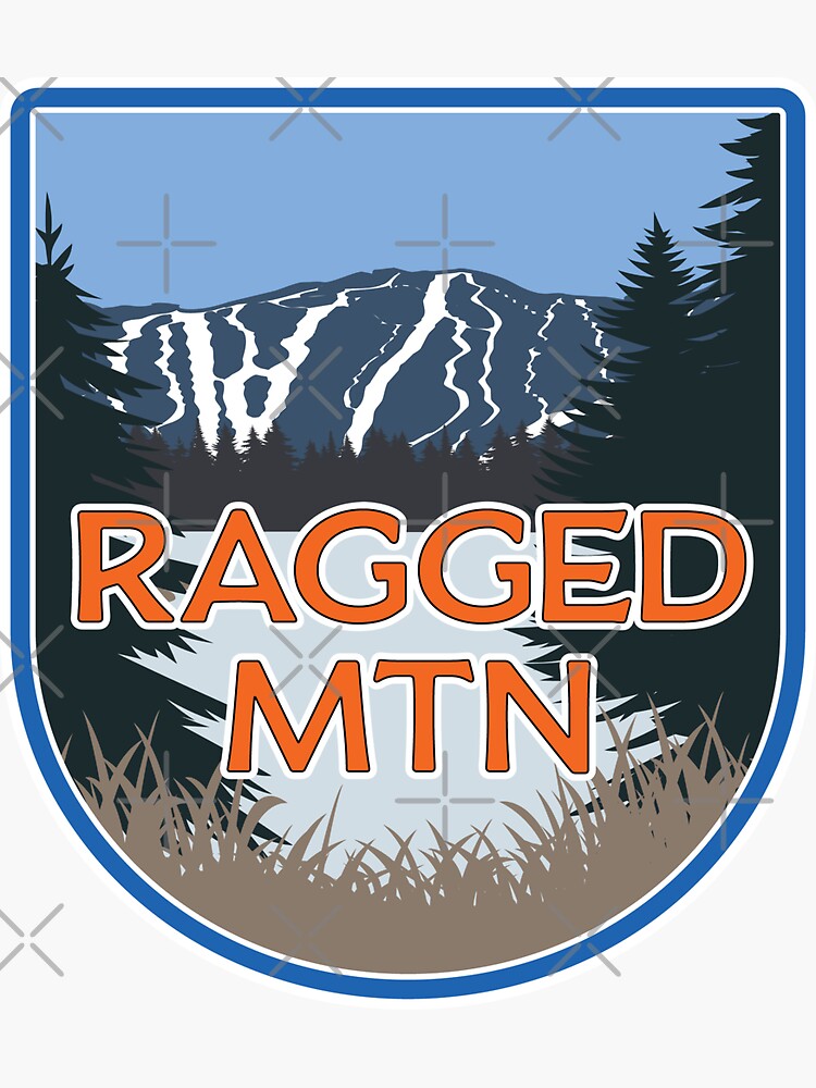 "Ragged Mtn" Sticker for Sale by Ski Classic NH | Redbubble