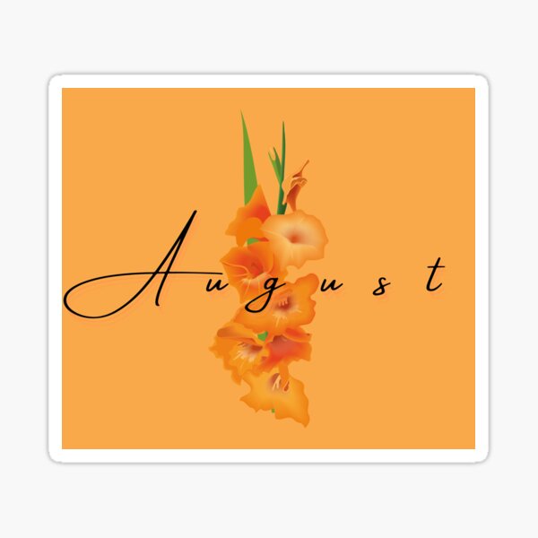 "August Birth Flower" Sticker for Sale by Toridwn | Redbubble